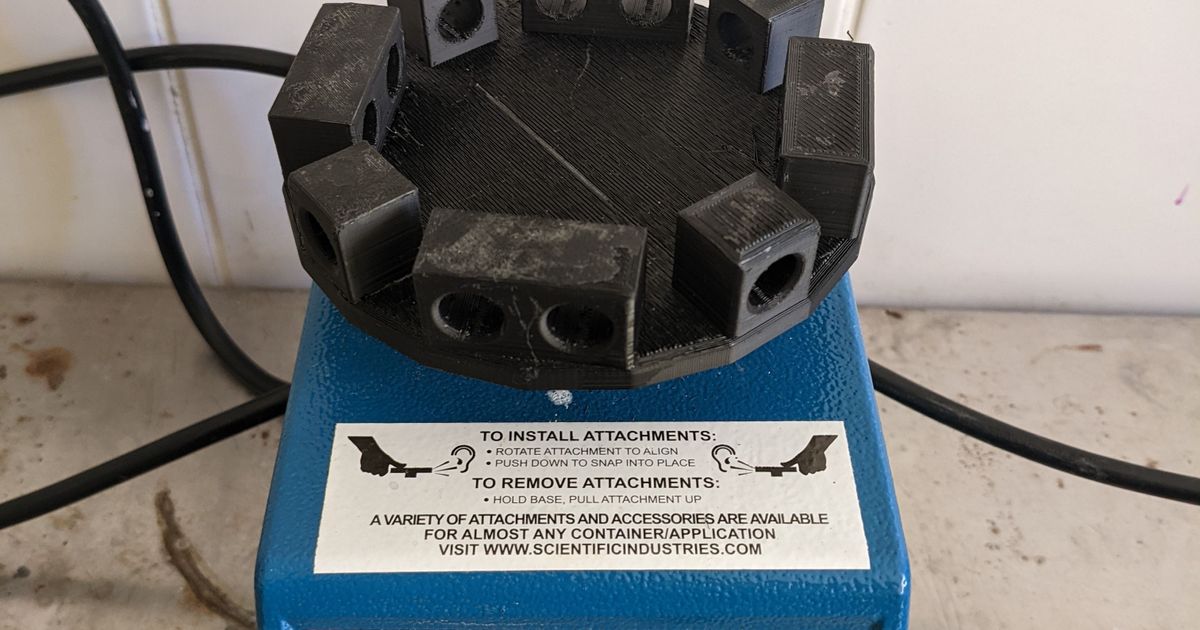 Vortex Genie 2 Attachments for bead beating by Marius Mihasan ...