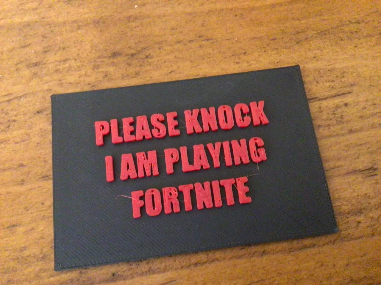 Fortnite Please Knock Sign by Cocoa Benchy | Download free STL model ...
