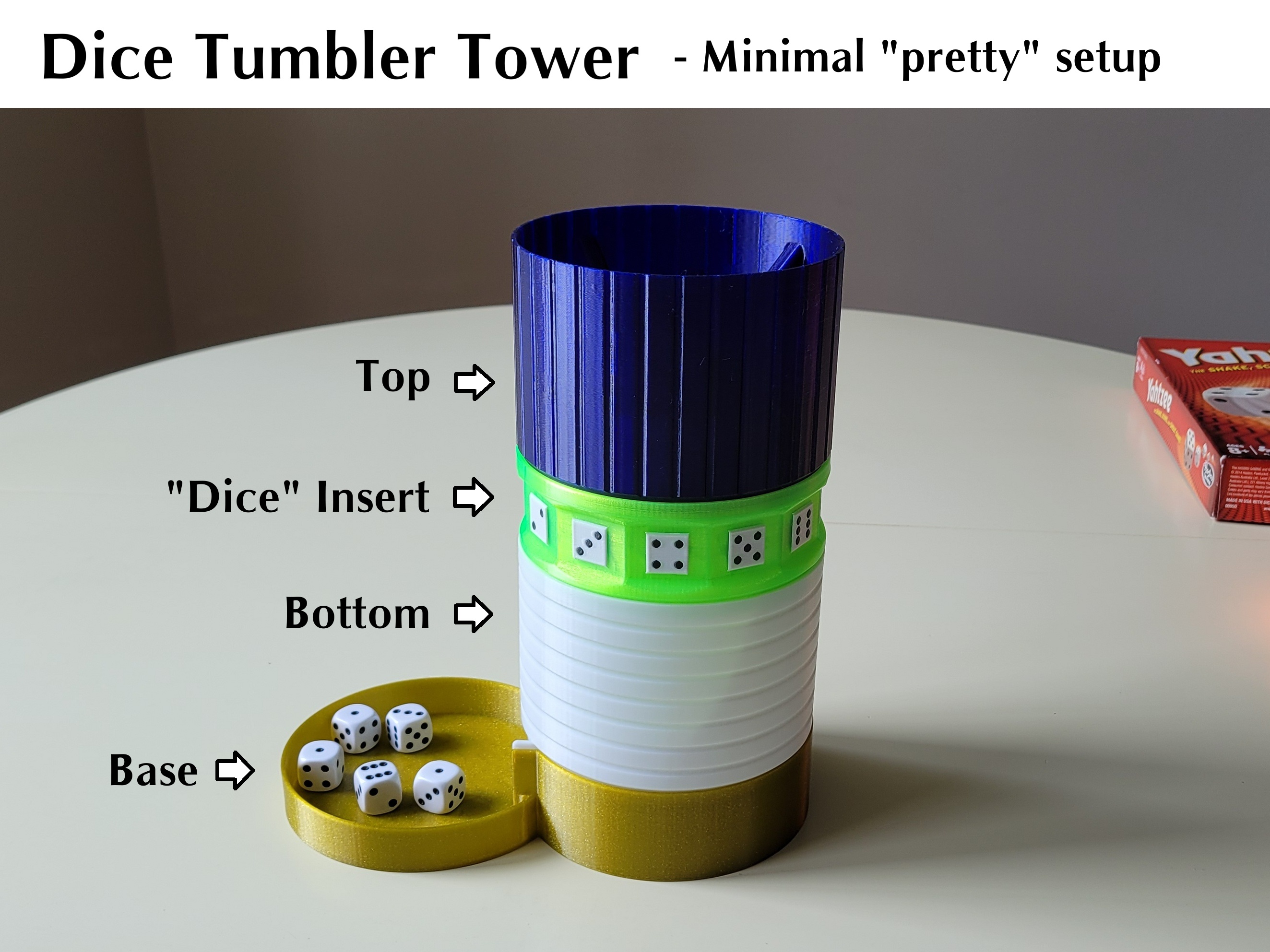 Dice Tumbler Tower by Phil Caruso | Download free STL model ...