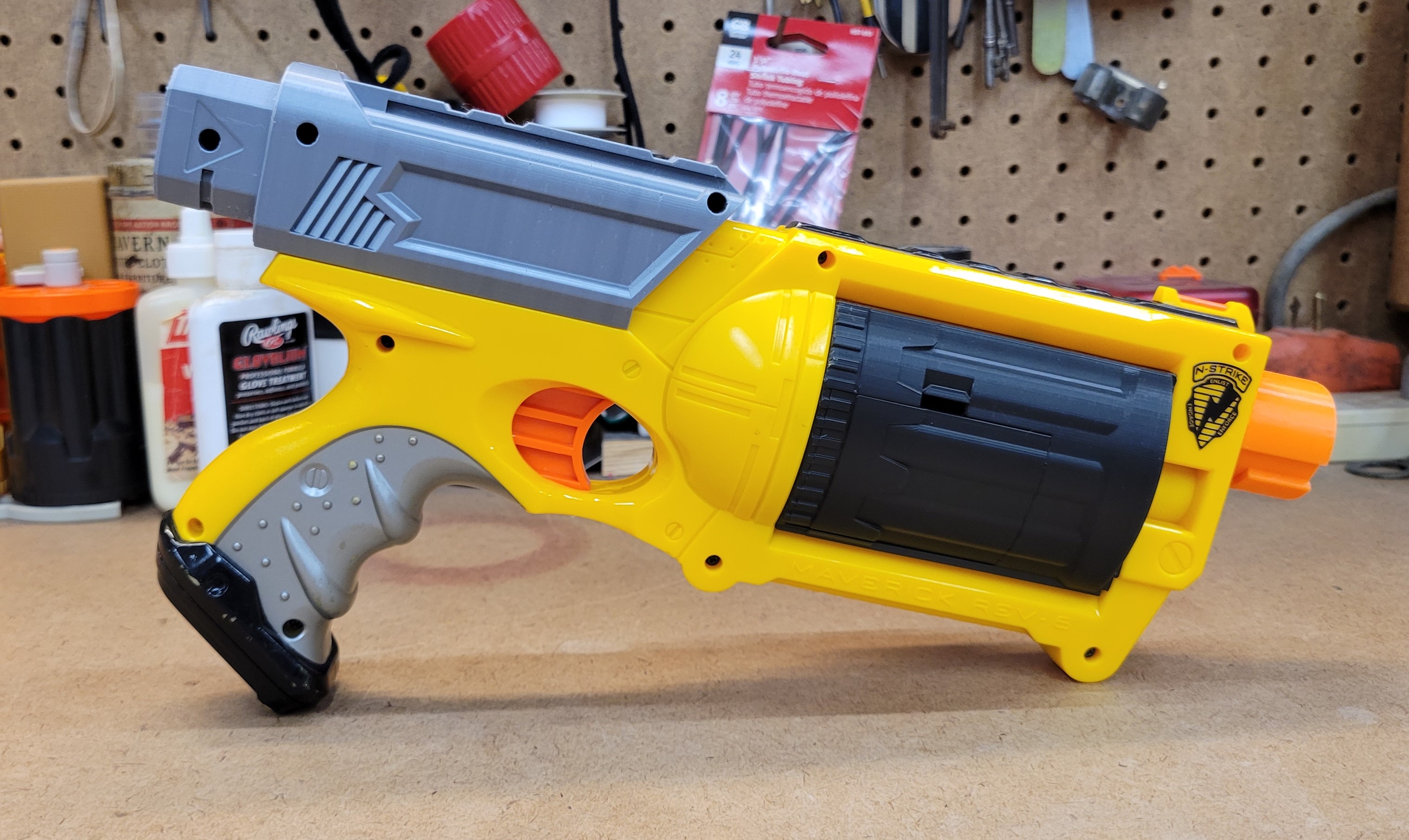 Nerf Maverick "Mayfly" Flywheel Conversion Kit by Gemeneye | Download ...