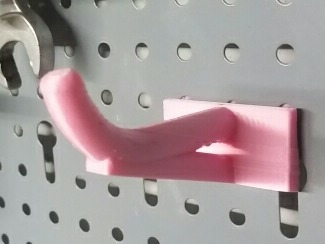 Pegboard Hook 15mm by c3poSAW | Download free STL model | Printables.com