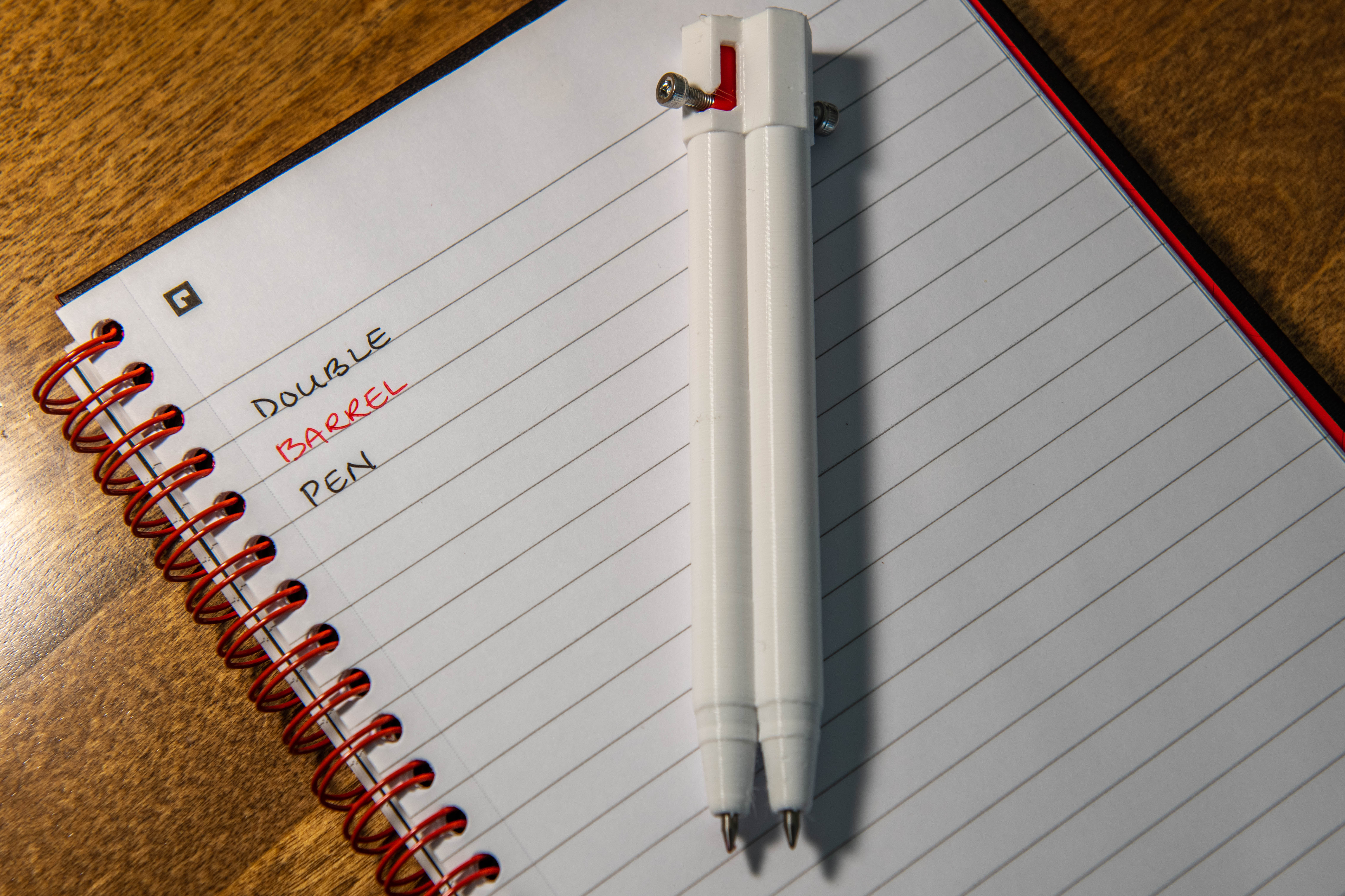 Double Barrel Pen (Pilot G2 Based) by RyanGuy | Download free STL model ...