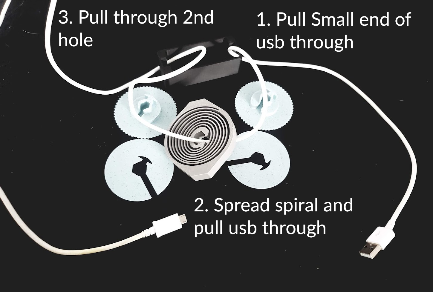Retracting Cable Organizer v1.0 by Make a Thing | Download free STL ...