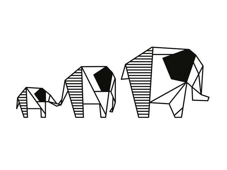 Elephant Family by Leonid Babarinow | Download free STL model ...