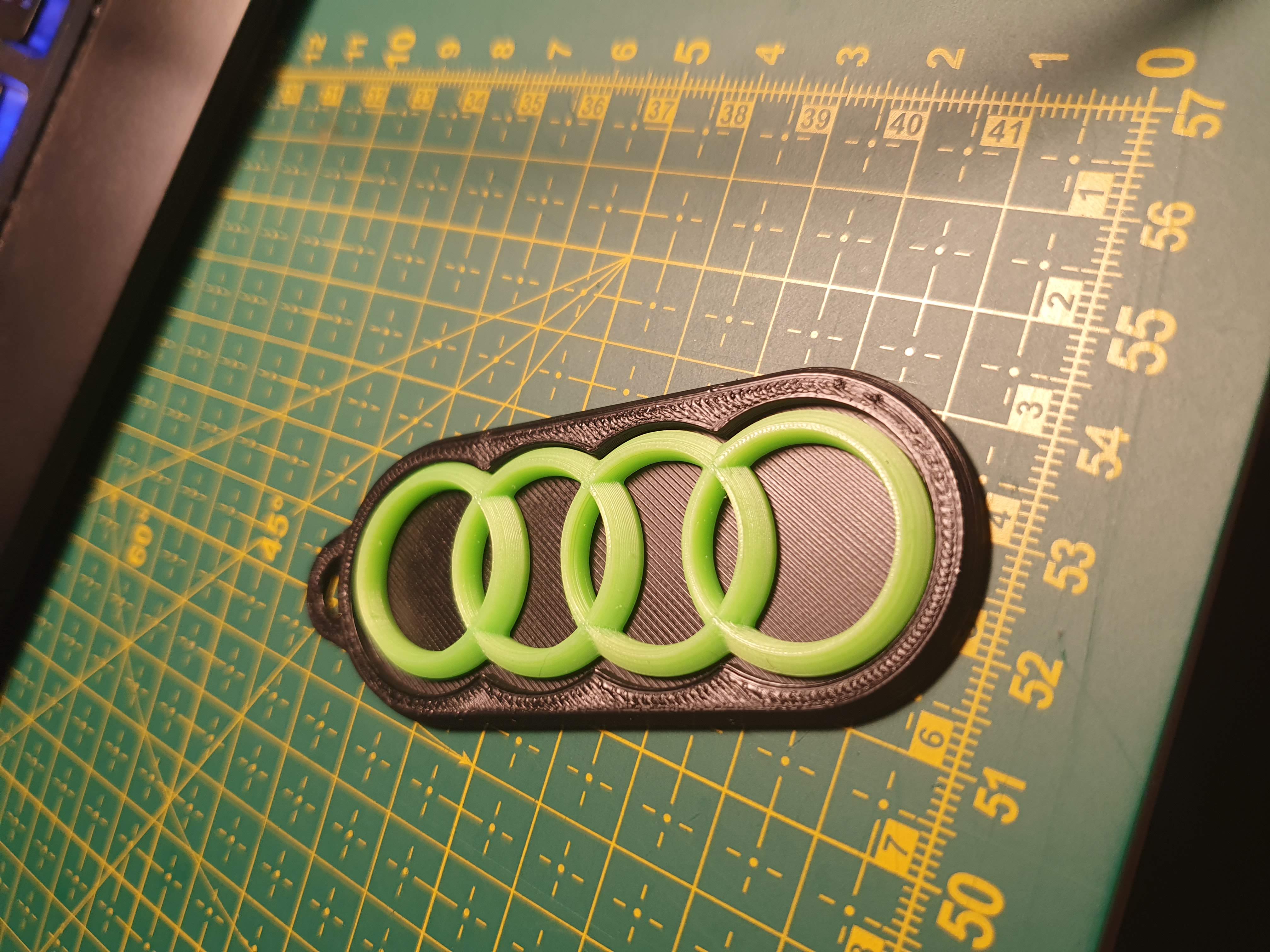 Audi Keychain LOGO slim by dode513 | Download free STL model ...