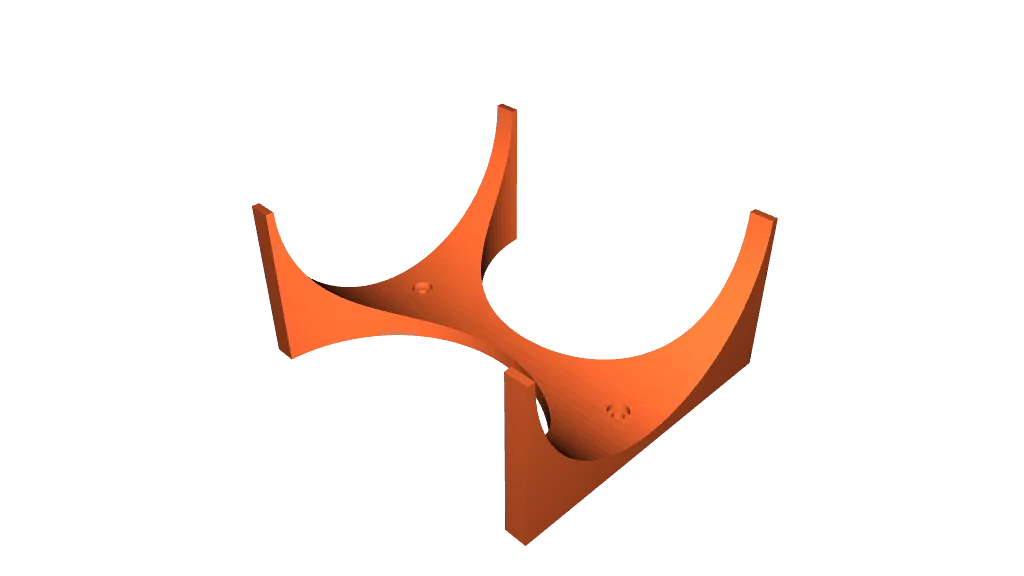 4 inch inline fan duct Cradle by Isaac Howard | Download free STL model ...