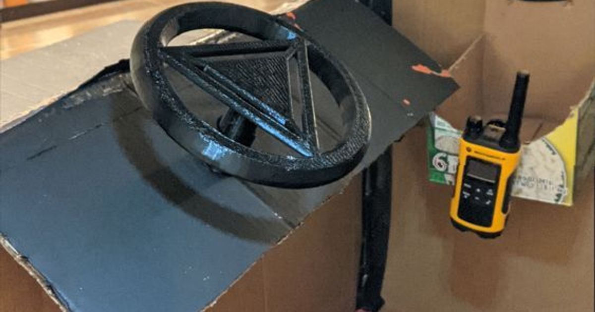 Steering Wheel Cardboard Mount by KRUNK | Download free STL model ...