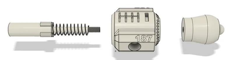 Functional Mini Cannon by Rotten-by-Design | Download free STL model ...