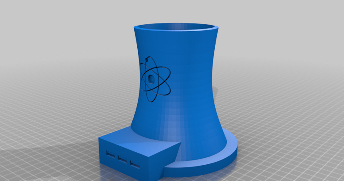 Nuclear Power USB Hub by sourceduty | Download free STL model ...