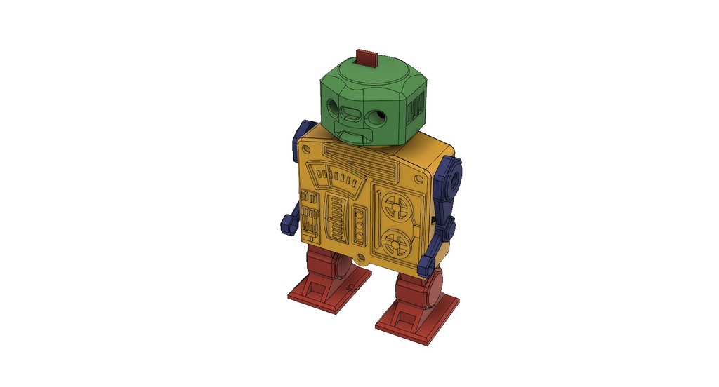 Mechanical Walking Robot Toy by Rick100 | Download free STL model ...