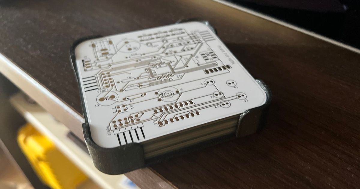 PCB Coaster Holder by w00h | Download free STL model | Printables.com