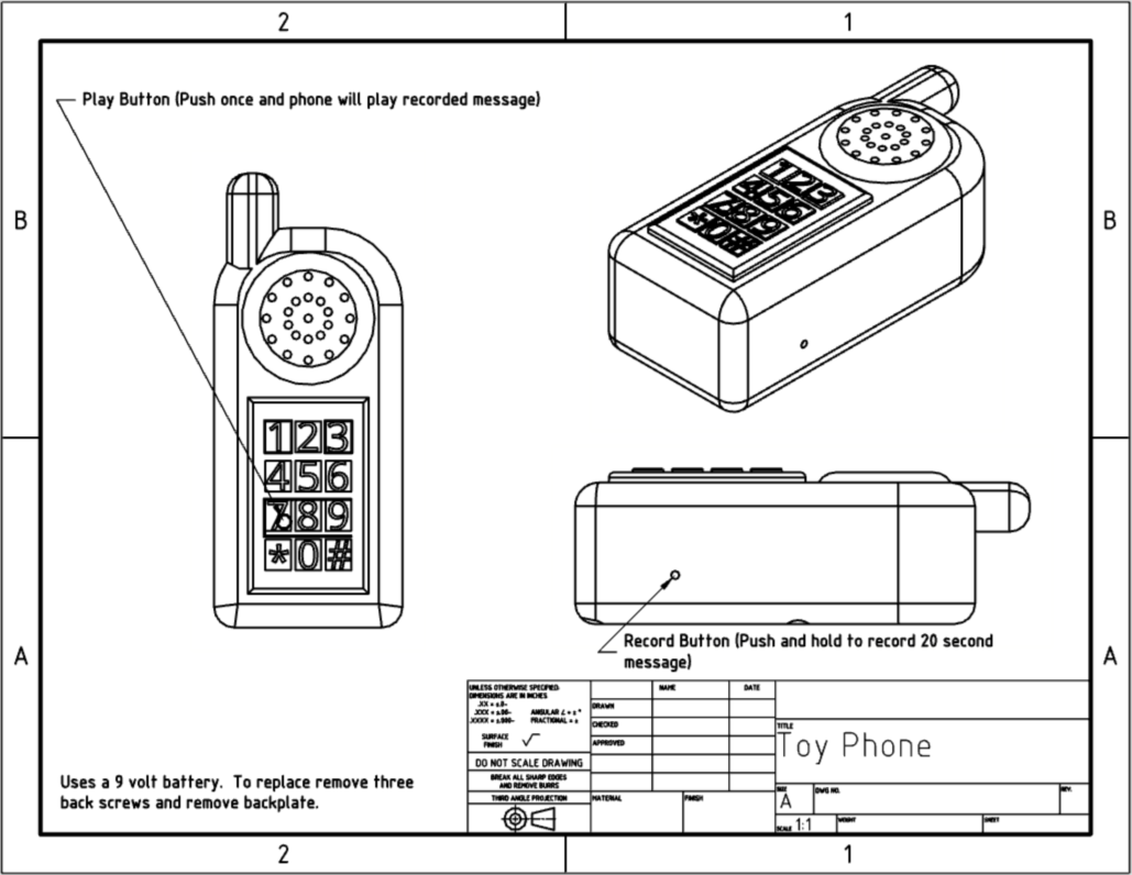 Toy Phone with Sound! by SpragClutch | Download free STL model ...