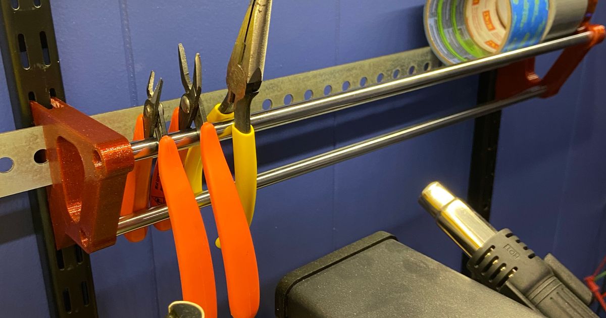 Twin Track Pliers Rack by rk3d | Download free STL model | Printables.com