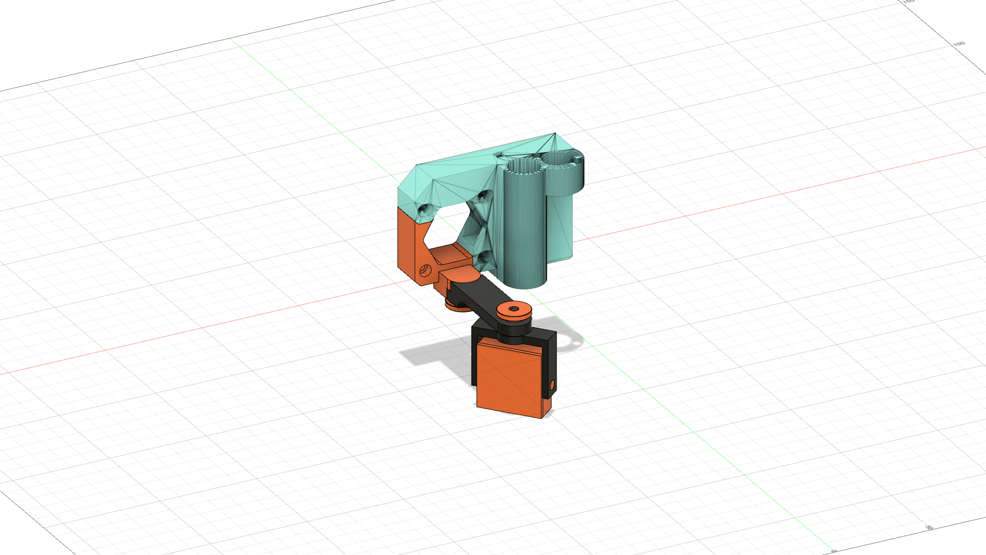 OctoPi Camera X-Axis Arm Mount for i3MK3S+ by Derek | Download free STL ...