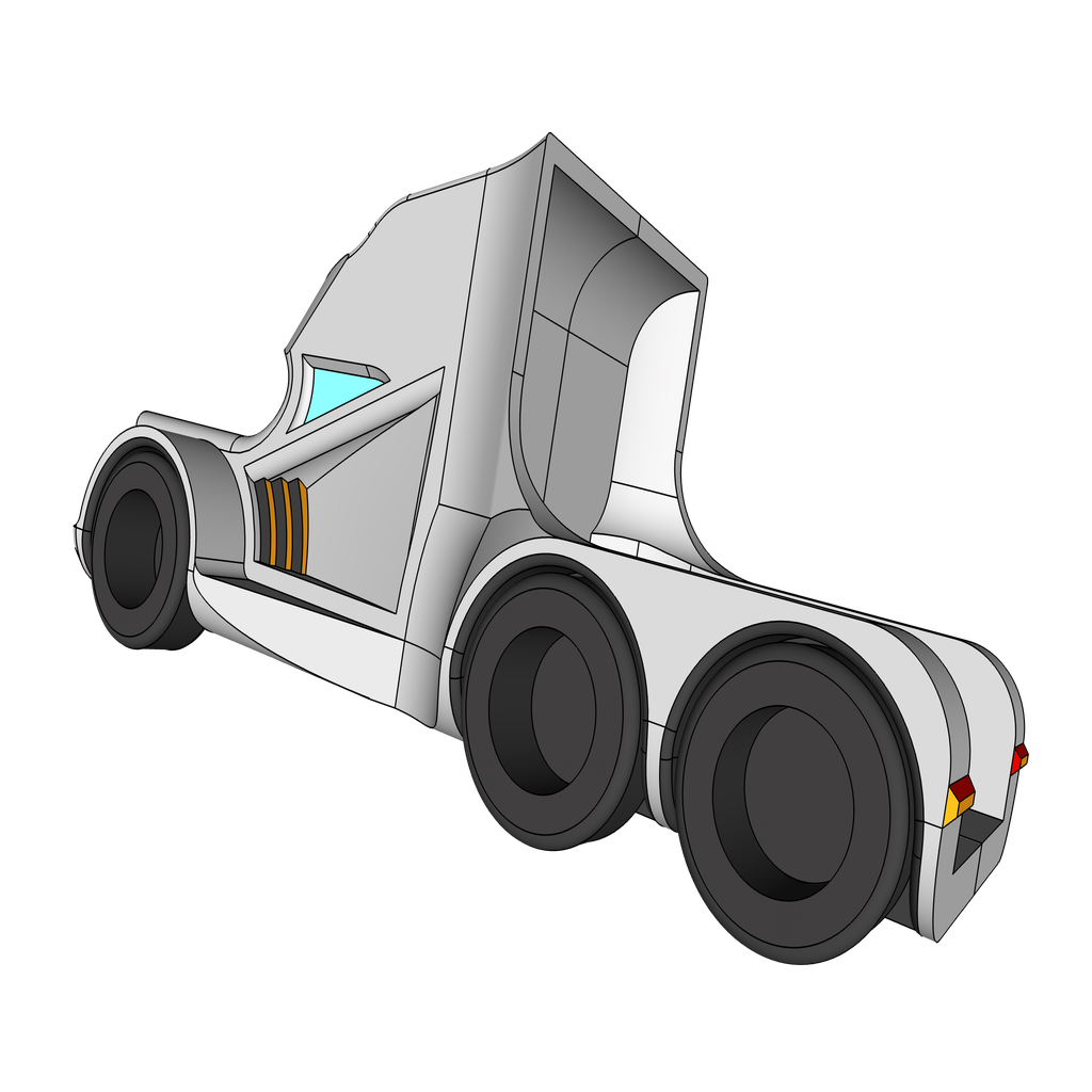 Cyberpunk Semi Truck Prototype by J Lake 3D | Download free STL model ...