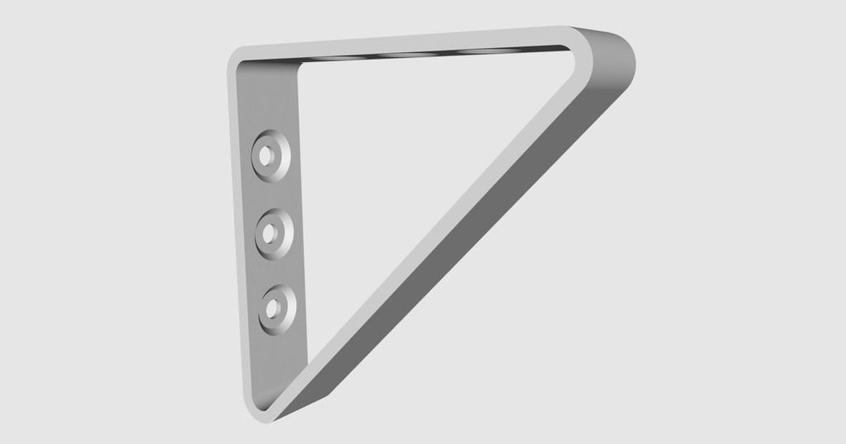 Ultra Strength Shelf Mounting Bracket (Designed for 3D Printing) by J ...