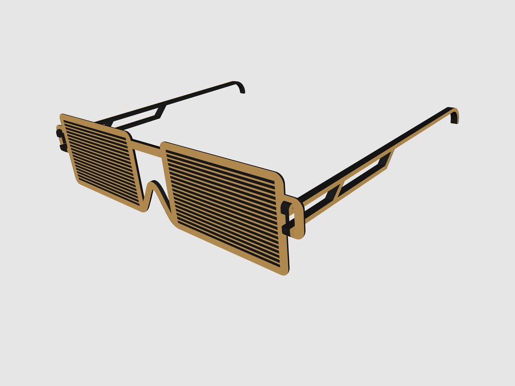 3D Printed Sunglasses by J Lake 3D | Download free STL model ...