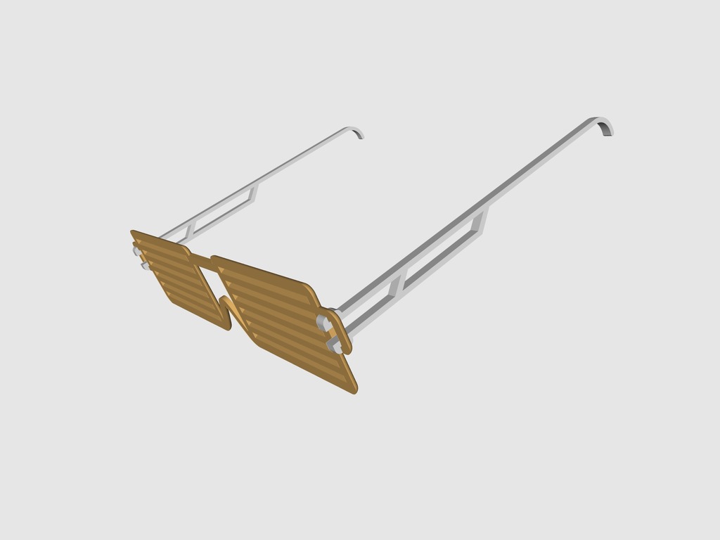 3D Printed Sunglasses by J Lake 3D | Download free STL model ...