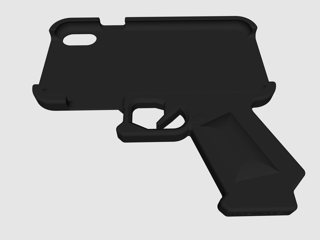 Iphone XR Smart Gun Case by J Lake 3D | Download free STL model ...
