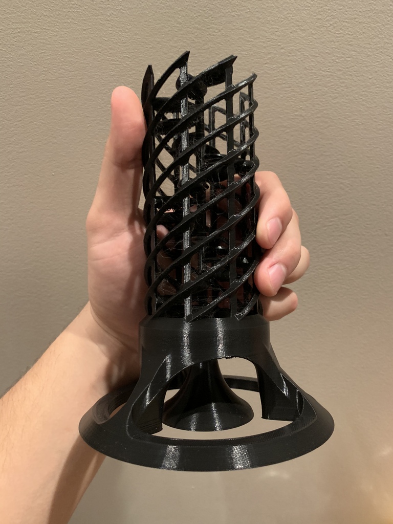 Crazy Twisted See Through Dice Tower V3 by J Lake 3D | Download free ...