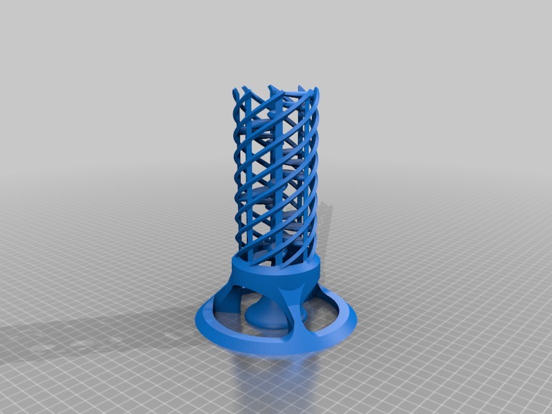 Crazy Twisted See Through Dice Tower V3 by J Lake 3D | Download free ...