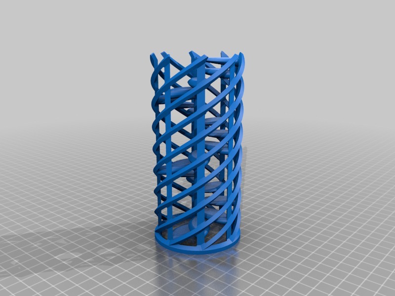 Crazy Twisted See Through Dice Tower V3 by J Lake 3D | Download free ...