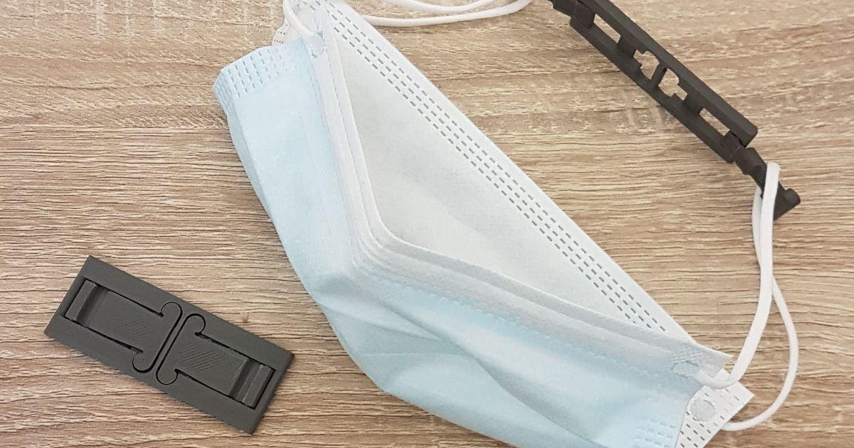 Foldable surgical / COVID mask strap by MatMake | Download free STL ...