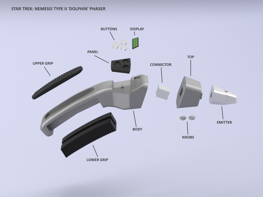 Star Trek Nemesis 'Dolphin' Phaser V1 (old) by 𝗨𝗻𝗶𝗺𝗮𝘁𝗿𝗶𝘅𝗥𝗲𝗱🪐🌠 ...