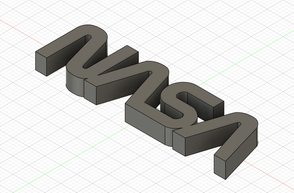 NASA lettering by Msmn | Download free STL model | Printables.com