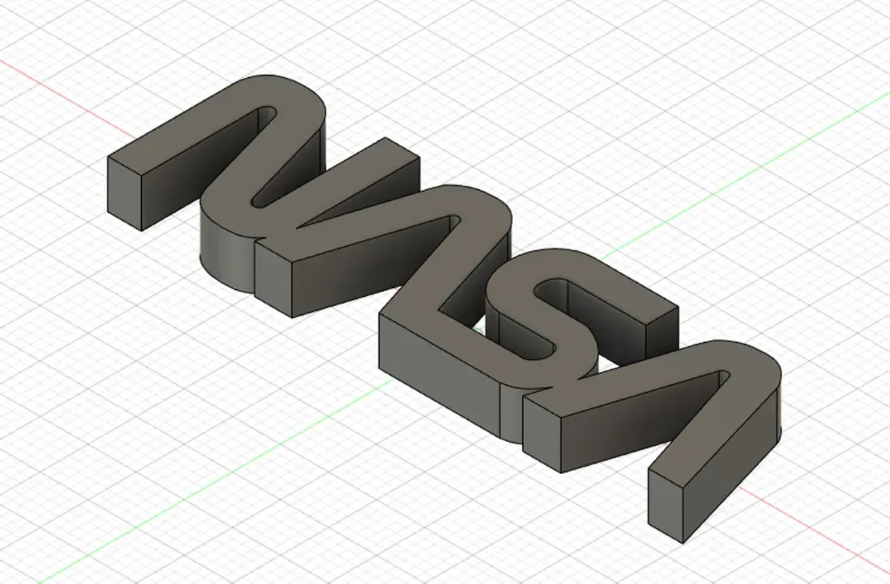 NASA lettering by Msmn | Download free STL model | Printables.com