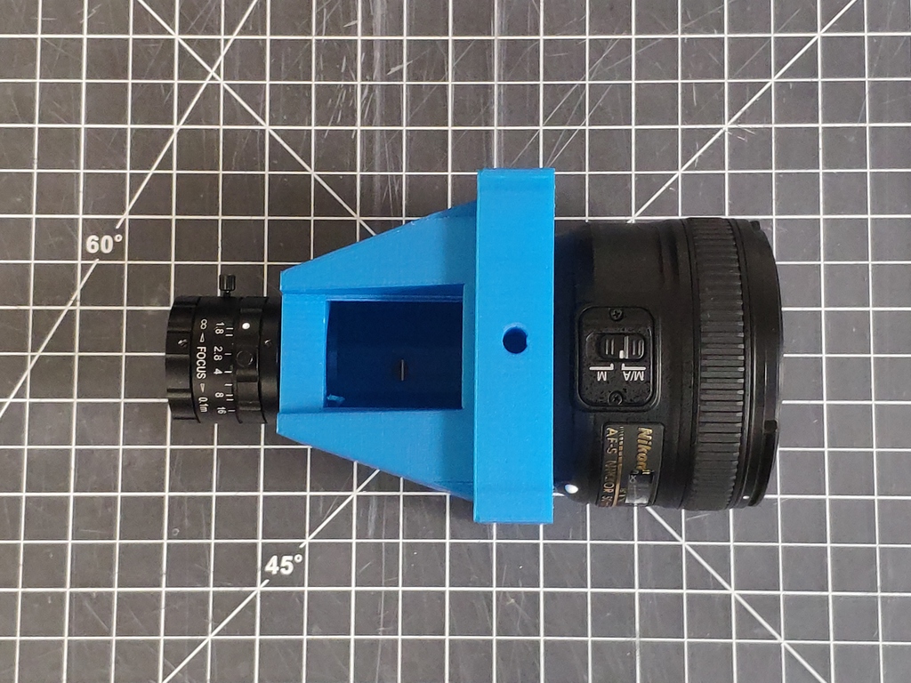 F-mount/C-mount lens coupler / telescope / beam expander by NeuroHacks ...