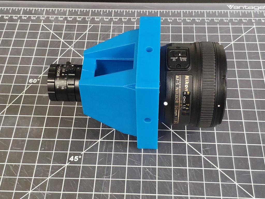 F-mount/C-mount lens coupler / telescope / beam expander by NeuroHacks ...