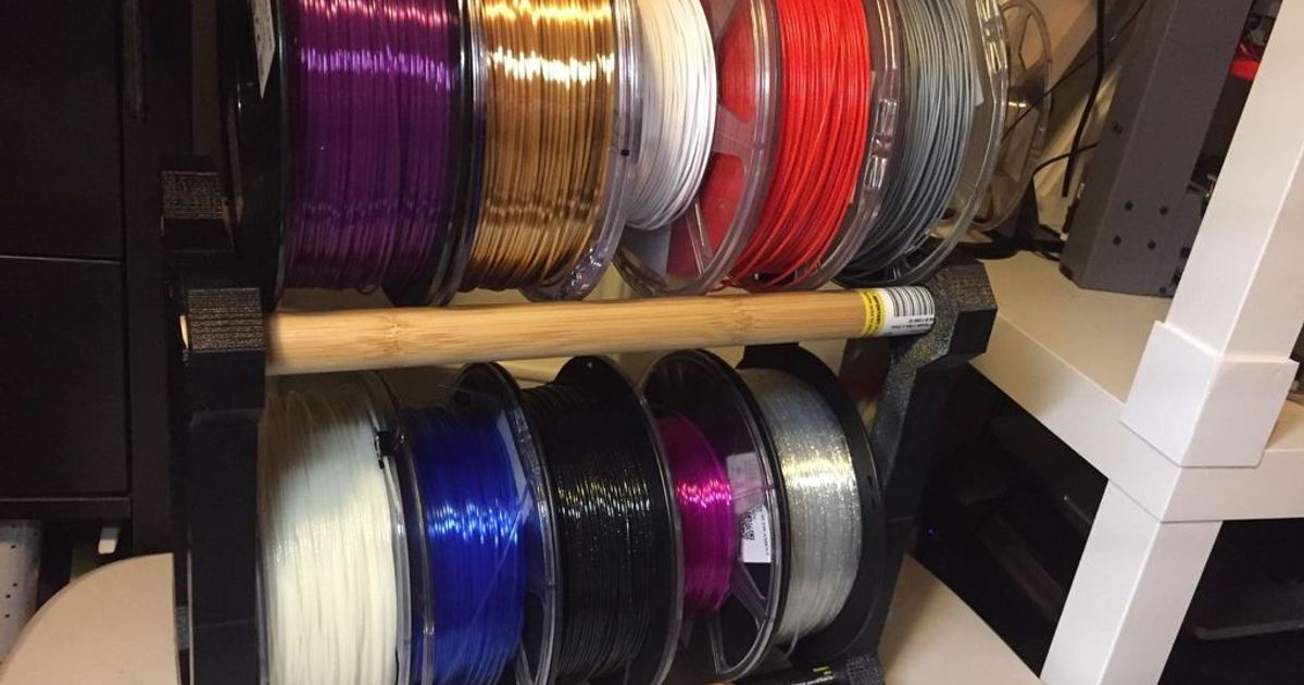 Filament Rack for Aluminium Bars Remixed by TheCableGuy96 - MakerWorld
