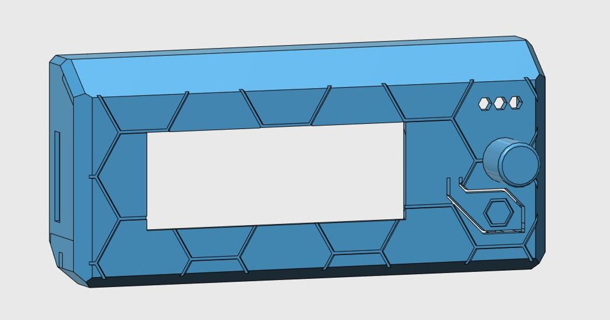 Prusa MK3 Hexagon LCD Frame UEB by Havok | Download free STL model ...