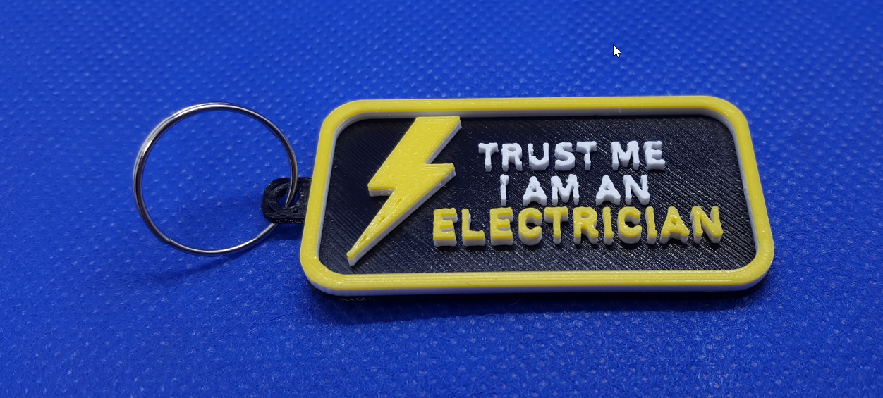 Electric keychain by mcko | Download free STL model | Printables.com
