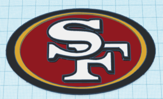 San Francisco 49ers Logo by pmeineke | Download free STL model ...