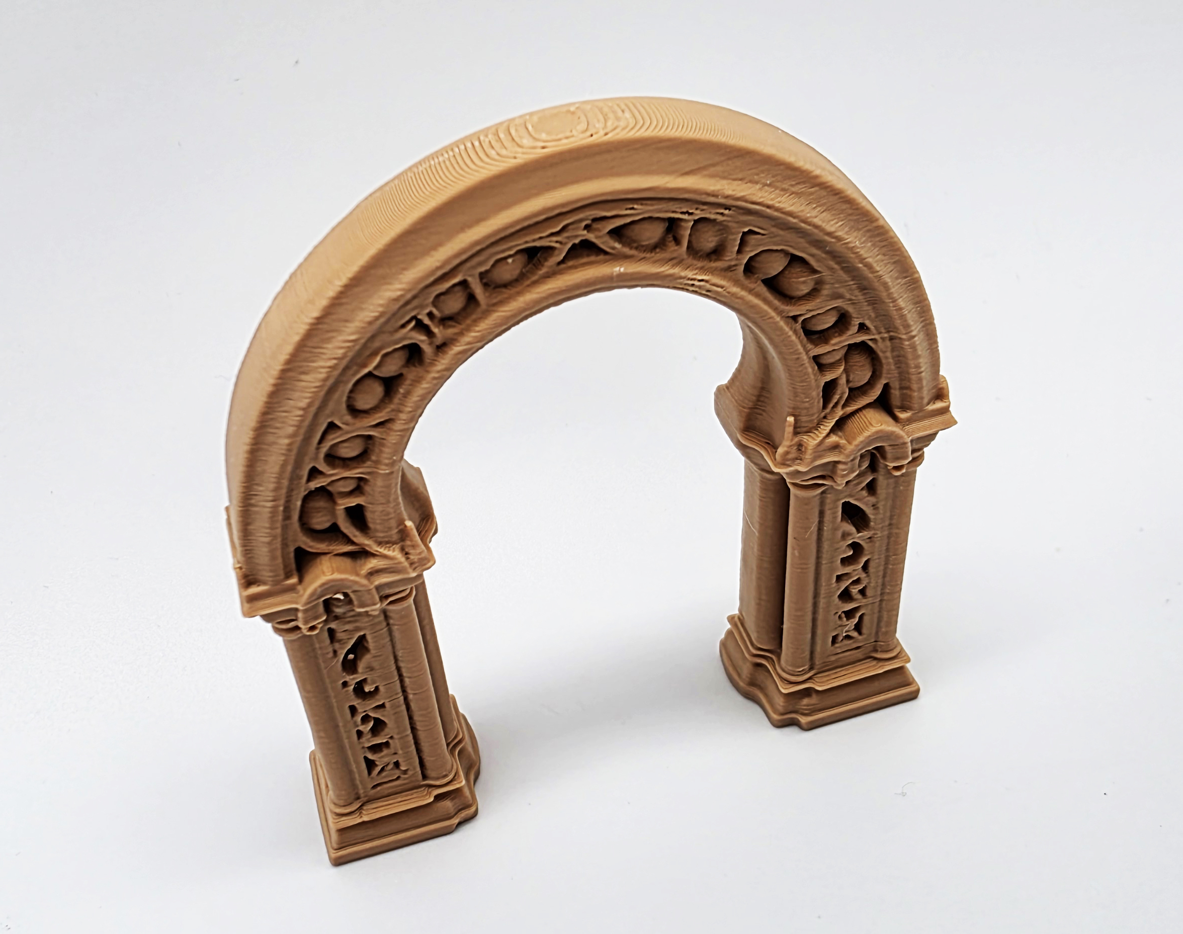 Wood-Carved Garden Arch Miniature by Triple G Workshop | Download free ...