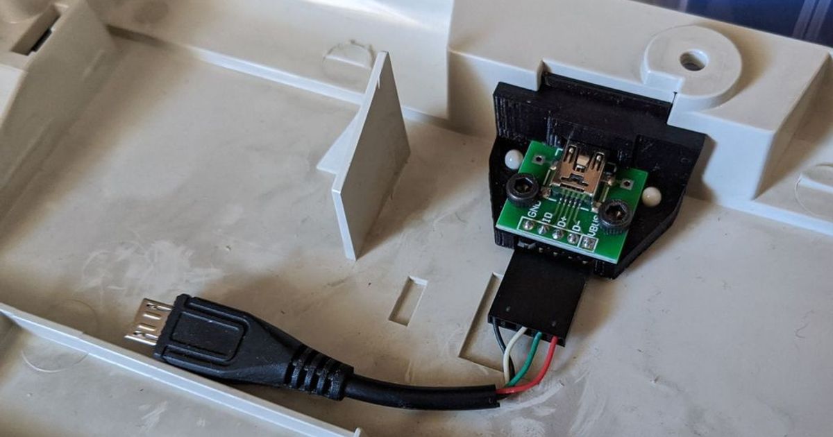 IBM Model M USB Mini-B breakout mount by sperm | Download free STL ...