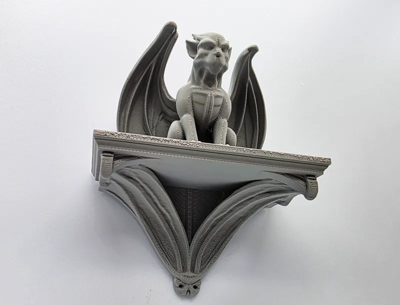 Gargoyle Wall Shelf by Triple G Workshop | Download free STL model ...
