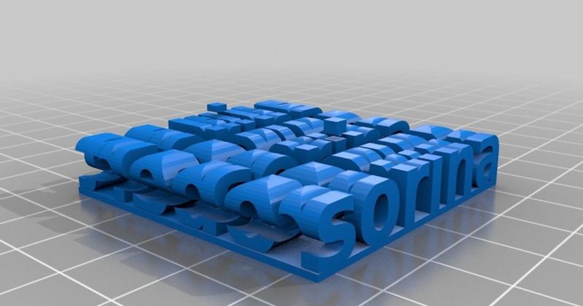 My Customized Stereo Text by Dr.Taly | Download free STL model ...