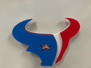 Houston Texans Logo by pmeineke | Download free STL model | Printables.com