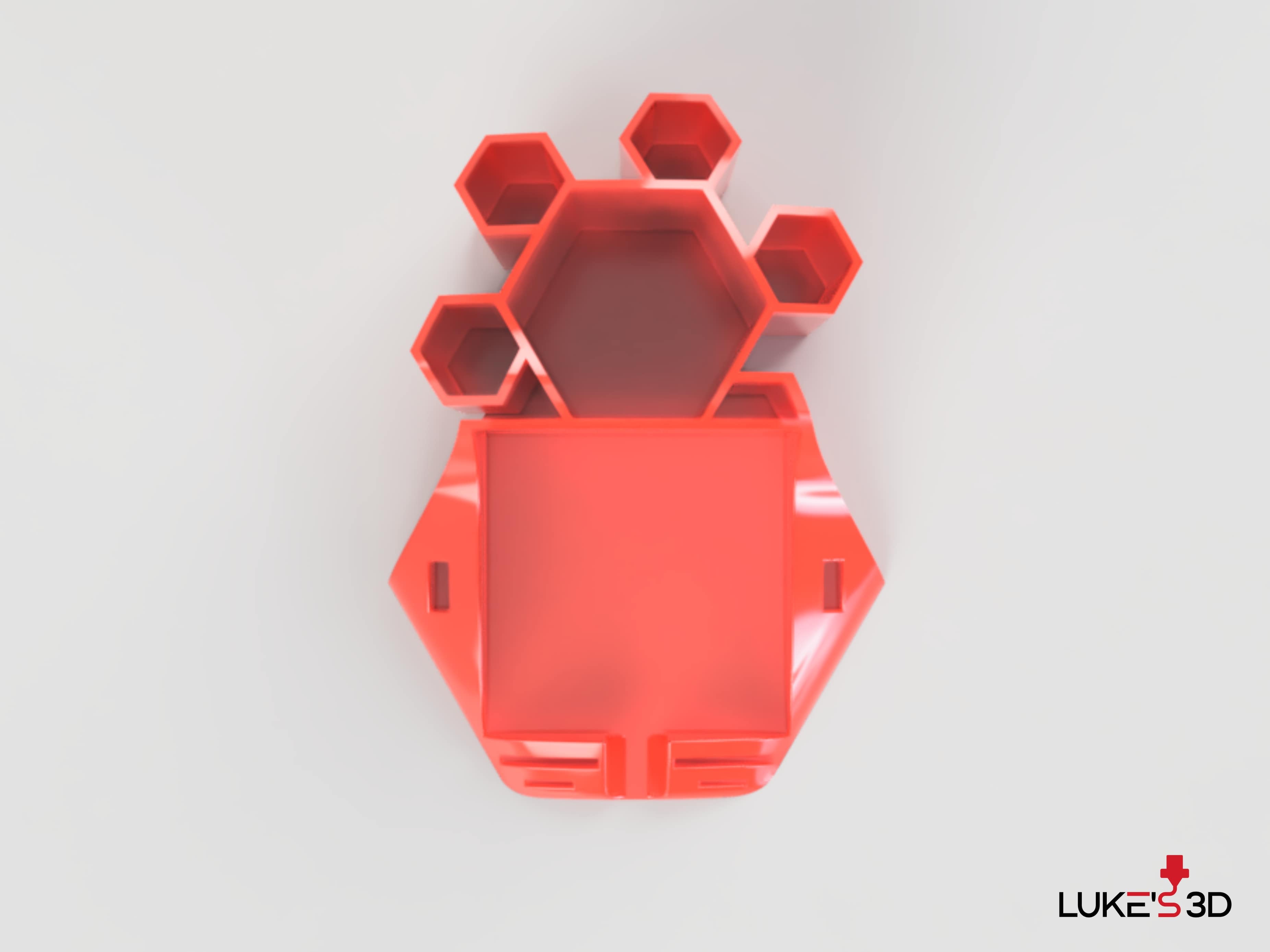 Hexagonal desk organizer by Luke's 3D | Download free STL model ...