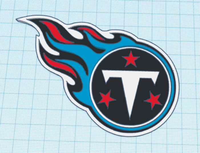 Tennessee Titans Logo by pmeineke | Download free STL model ...
