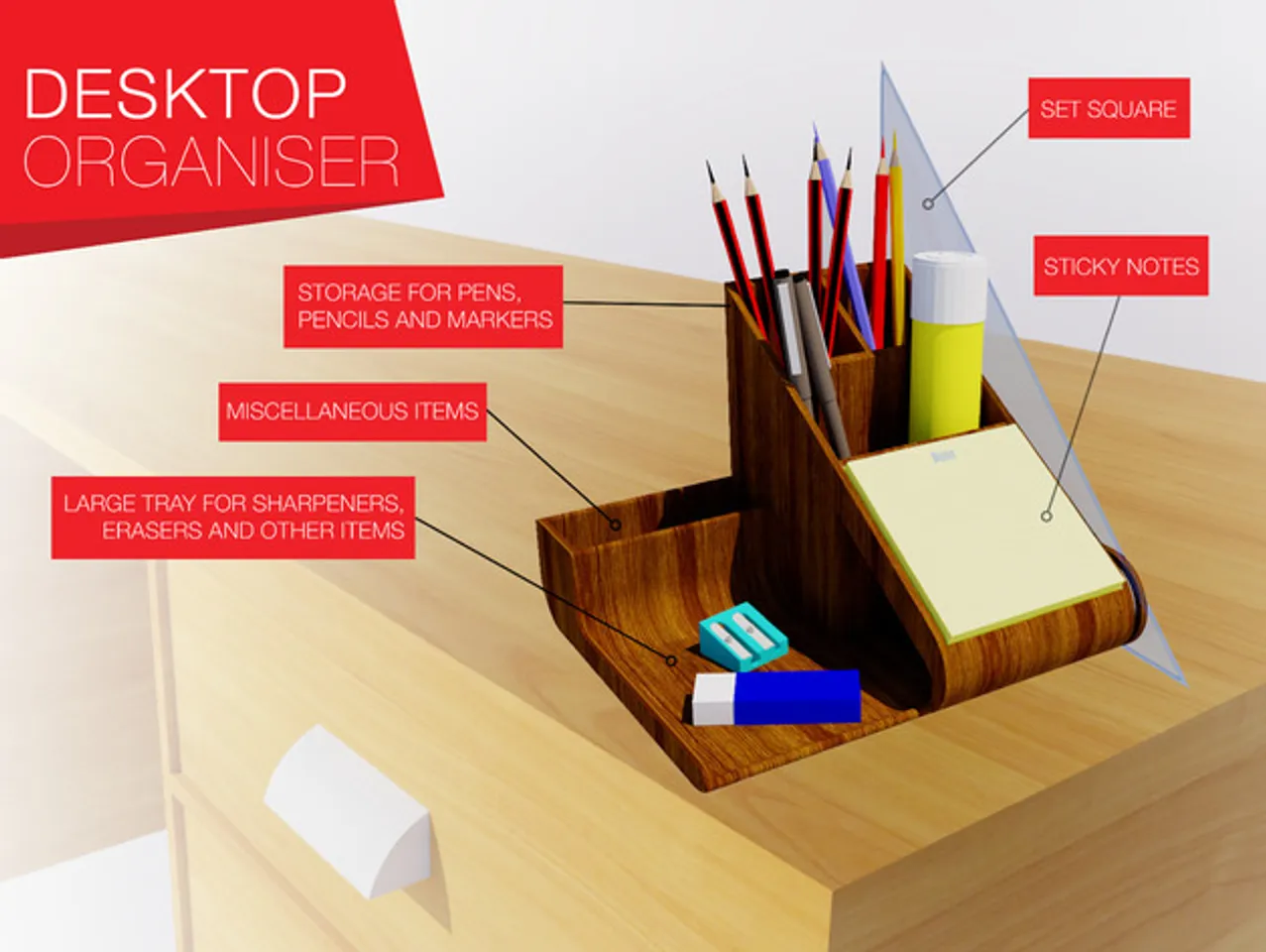 Desktop Organiser by Matt Harrison | Download free STL model ...