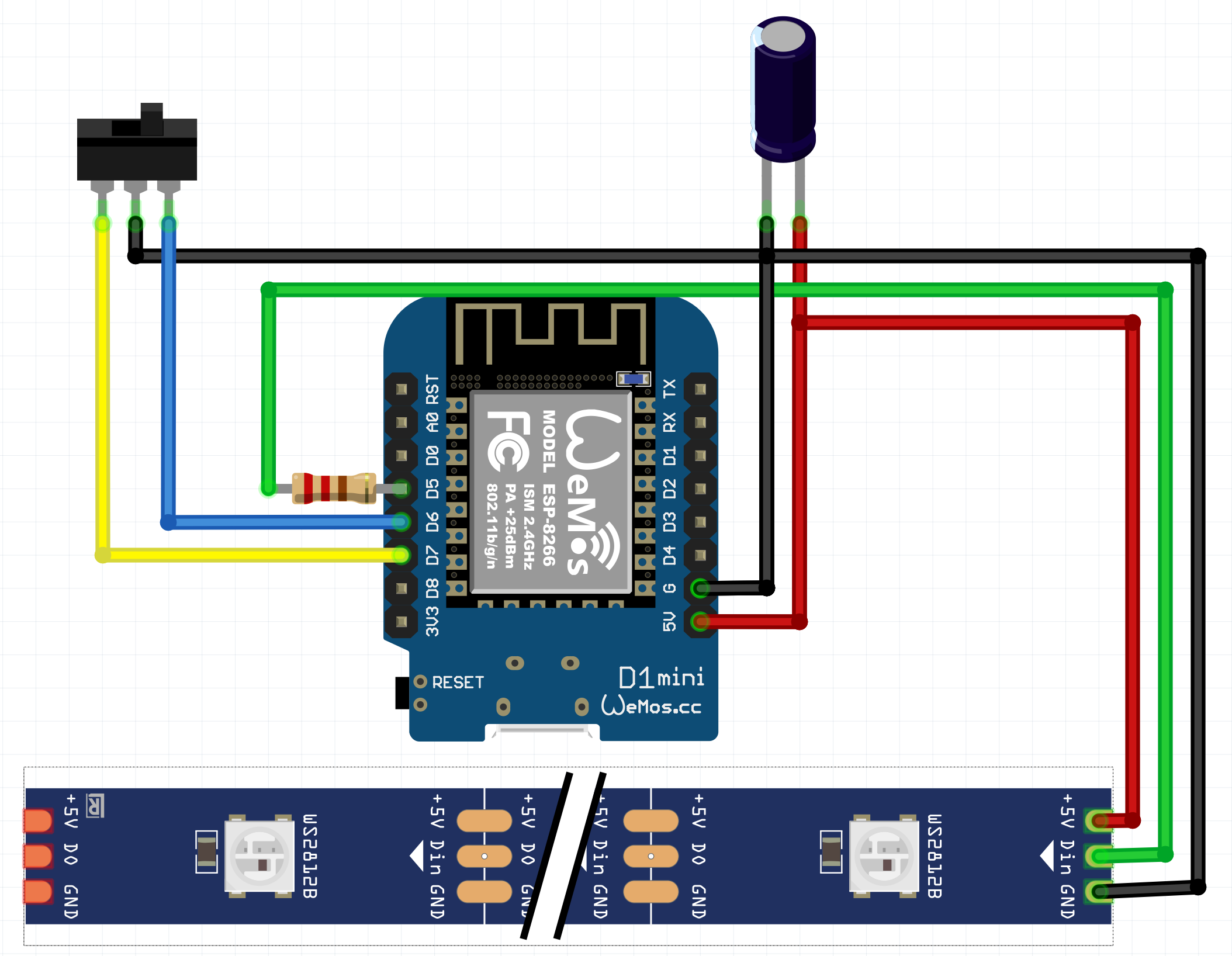 Wall Mount for Lightsabers – Smart RGB Display Stand (WLED Ready) by ...