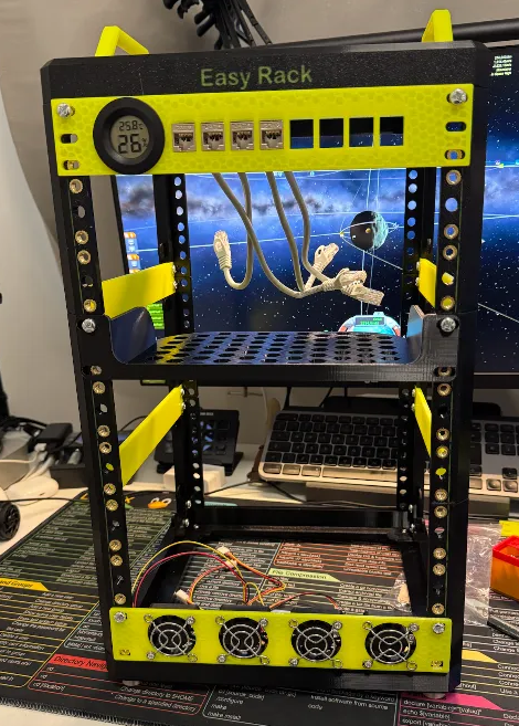 EasyRack - 10" Rack for network devices by sn0w | Download free STL ...
