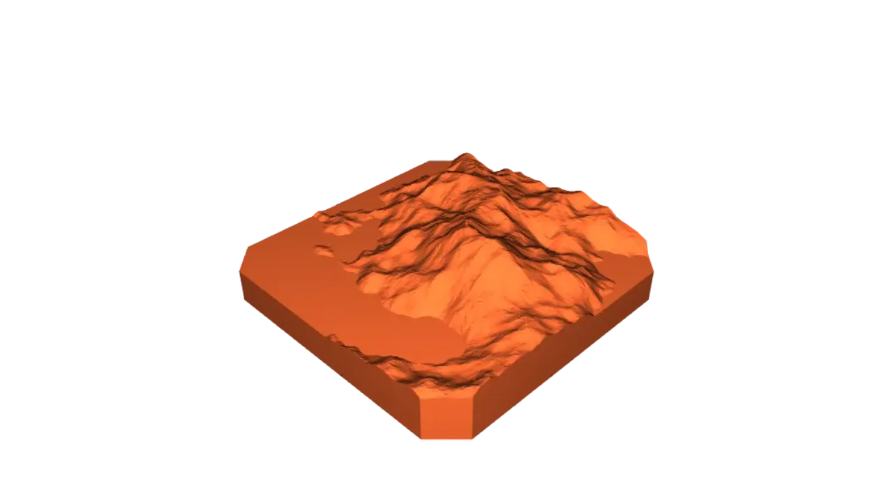 Procedural weathered fractal terrain in OpenSCAD by Anachronist | Download free STL model ...