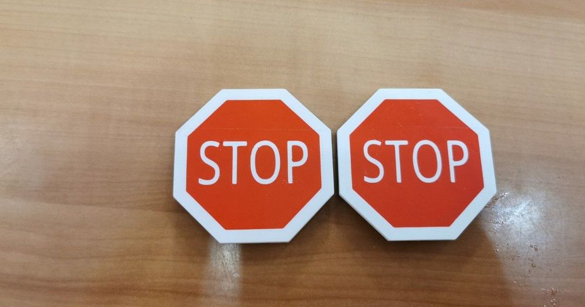 Traffic sign "stop" RC 1:10 (Multi materials) by Sanka | Download free ...