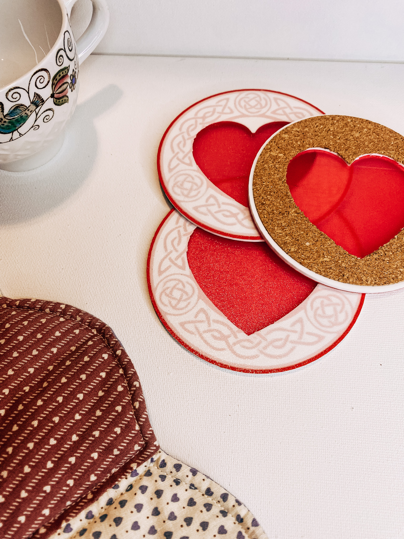 Valentine's Day Heart Coaster by Onegun | Download free STL model | Printables.com