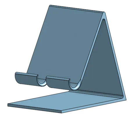 Basic Phone Stand (Customizable) by Project UnKnown | Download free STL ...